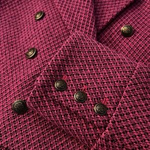 Zara | Jackets & Coats | Zara Pink Textured Tweed Cropped Jacket Blazer ...